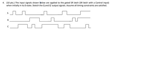 Solved 4 10 Pts The Input Signals Shown Below Are