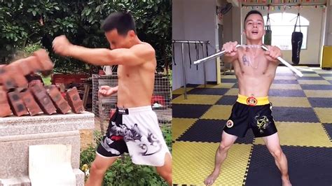 🔥Kung Fu Iron Man Trains One Inch Punch And Nunchaku Moves, Do Not Try ...