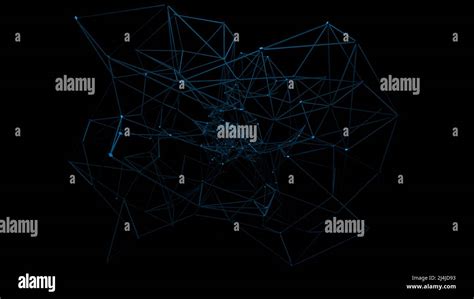 Abstract Plexus Seamless Loop Background With Connected Dots And Lines