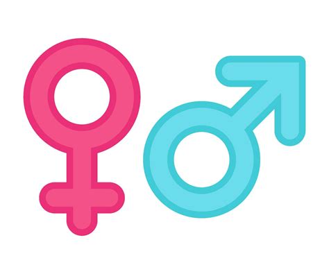 Gender Symbol Meaning Sex And Equality Between Men And Women Vector Art At Vecteezy