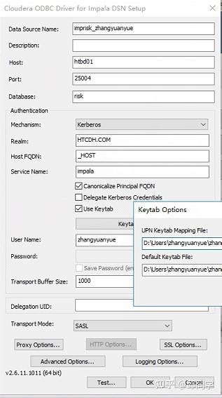 windows环境python连接启用kerberos的impala odbc 知乎