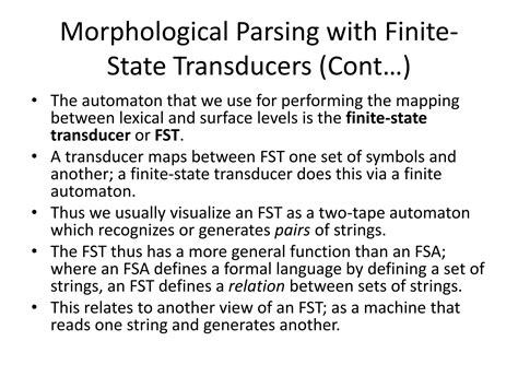 Nlpkashkfinite State Morphological Parsing Pptx
