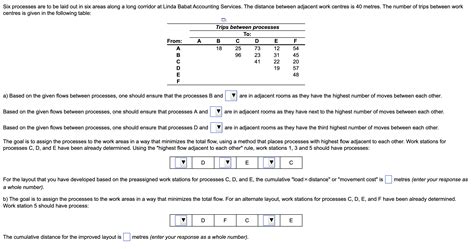 a based on the given flows between processes one