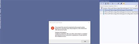 Unable To Load Vs Solution Failing To Launch · Issue 19 · Officedevmicrosoft Teams Apps