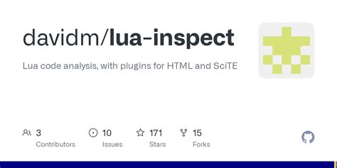 Github Davidmlua Inspect Lua Code Analysis With Plugins For Html And Scite