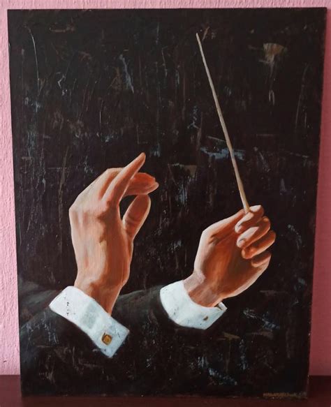 Картина акрилом 30х38 5 диригент диригент — ціна 1950 грн у каталозі