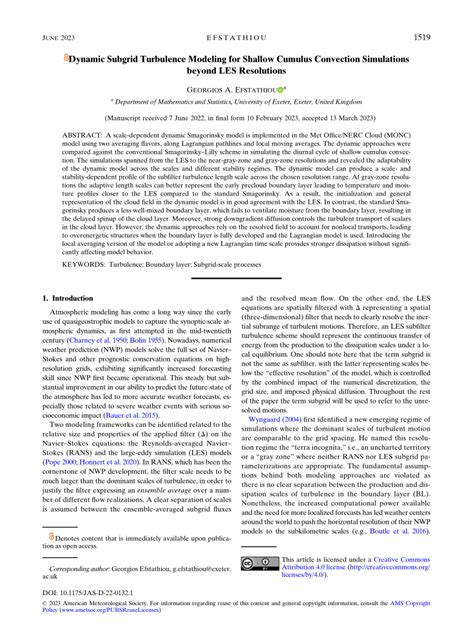 pdf dynamic subgrid turbulence modeling for shallow cumulus