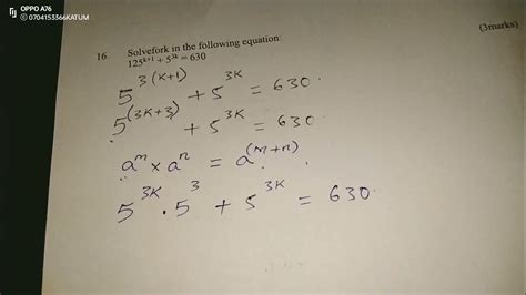 Form 2 Mathematics Indices Youtube