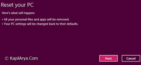 How To Reset Windows
