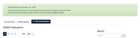 add banner to old biblio to inform people about upcoming launch · issue
