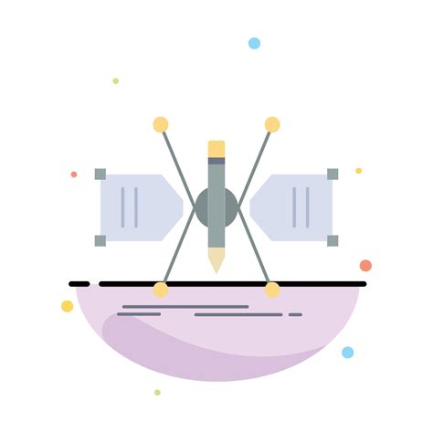 architect constructing grid sketch structure flat color icon vector