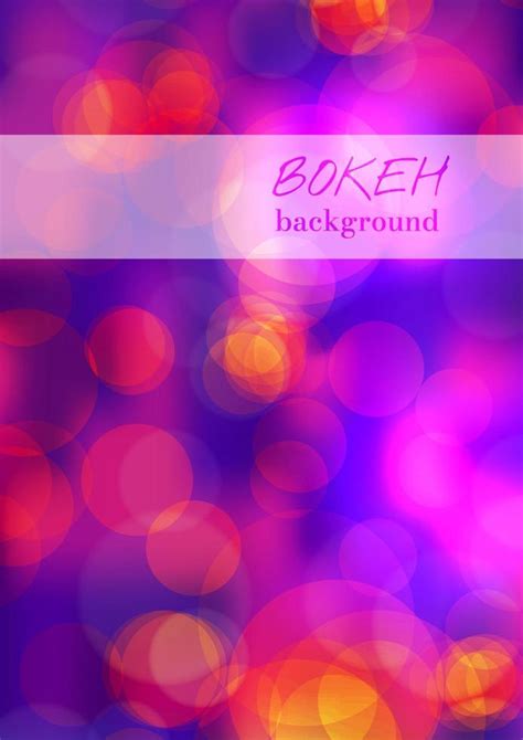 Abstract Bokeh Vector Background 18847683 Vector Art At Vecteezy