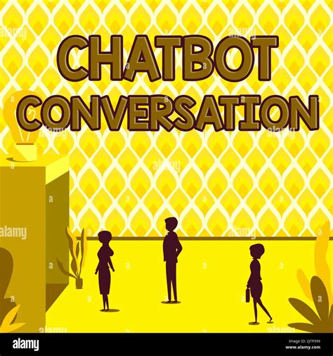 Hand Writing Sign Chatbot Conversation Word Written On Chatting With Virtual Assistant