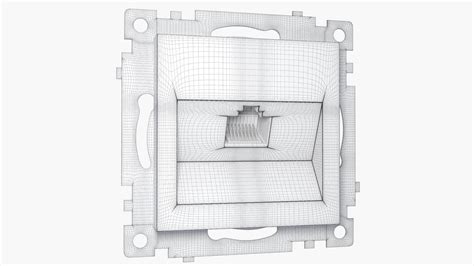 Ethernet Outlet 3d Model By Artdeco 3d