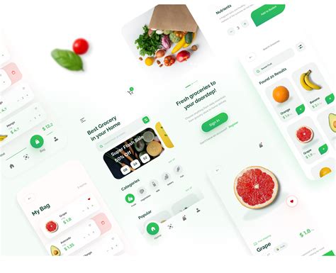 Grocery Mobile App UI UX On Behance