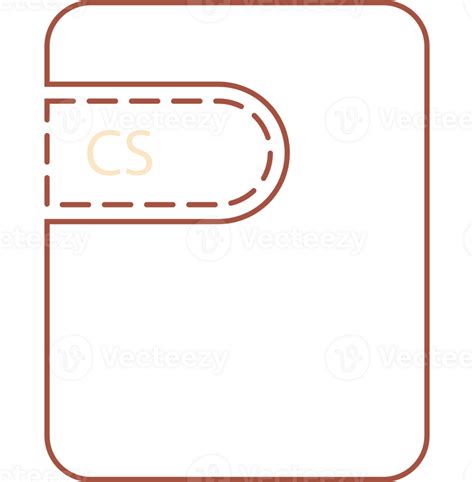Cs File Icon Thick Black Outline 66499441 Png