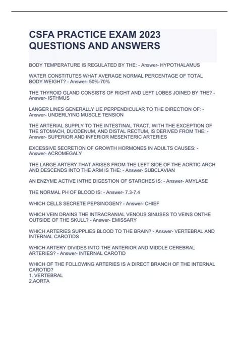 Csfa Practice Exam 2023 Questions And Answers Csfa Stuvia Us