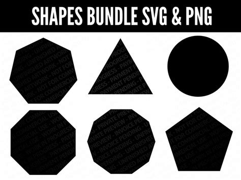 Different Sided Shapes SVG Basic Shape Bundle Svg Shapes Etsy