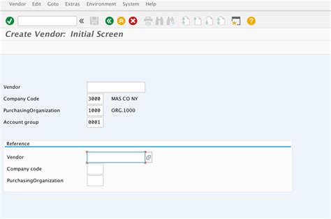 How To Create A Vendor Master In SAP ECC