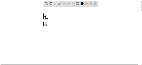 SOLVED What Symbols Are Used To Represent The Null Hypothesis And The Alternative Hypothesis