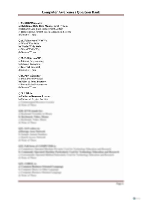 solution computer knowledge mcqs questions with answers pdf notes for all interviews screening