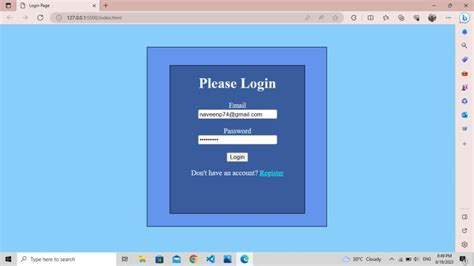 Naveen Pandey On Linkedin Project 3 Logincard 😊
