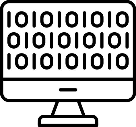 Binary Code Vector Icon 20322845 Vector Art At Vecteezy