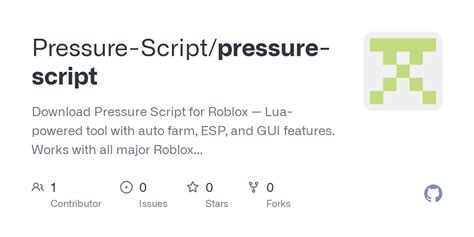 Github Pressure Script Pressure Script Download Pressure Script For Roblox — Lua Powered Tool