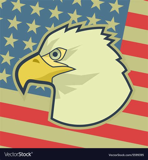 American Classic Flag Royalty Free Vector Image