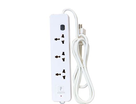 3 Gang Universal Socket Extension Cord With Single Switch And Overload Powerhouse Tools