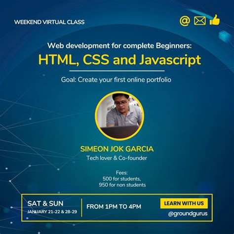 gee gutierrez on linkedin html css javascript groundgurustraining virtualclass groundgurus