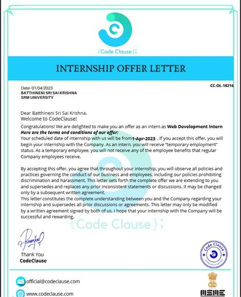 Webdeveloper Internship Grateful Sri Sai Krishna Batthineni