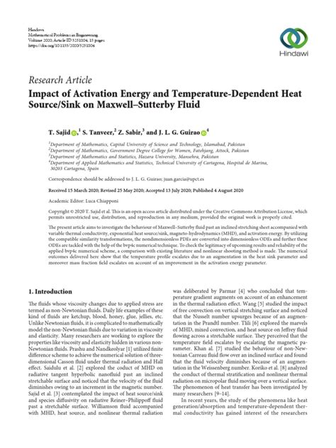 Impact Of Activation Energy And Temperature Dependent Heat Source Sink