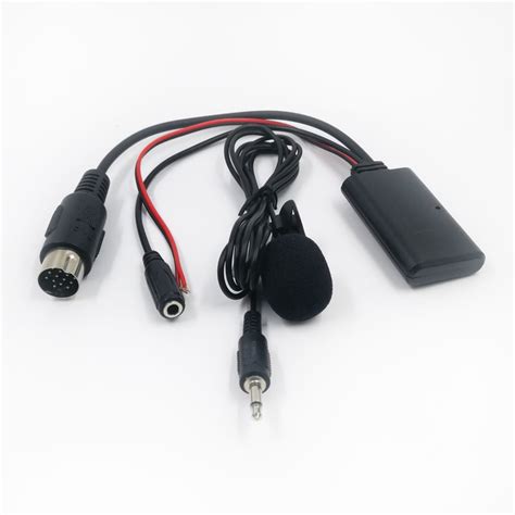Biurlink Car Stereo Bluetooth Module Aux Adapter Device Aux In Audio Cable Microphone Handsfree