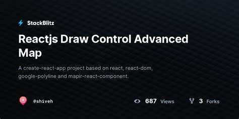 Reactjs Draw Control Advanced Map StackBlitz