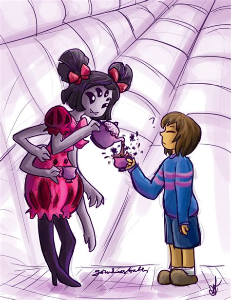 Cup Of Spiders Muffet Frisk Undertale персонажи Undertale