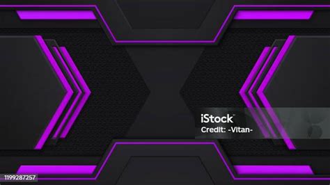 보라색과 검은 색 대비 추상 적 기술 배경입니다 보라색 백라이트 레이아웃 디자인 기술 벡터 기업 디자인 3차원 형태에 대한 스톡