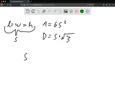Diagonal Of A Cube Find A Formula That Expresses The Length Of The