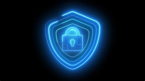 Premium Photo Digital Cybersecurity Concept With Glowing Blue Shield And Padlock Animated On A