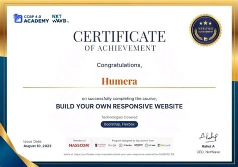 Humera Pinjari On Linkedin Responsivewebsite Nxtwave