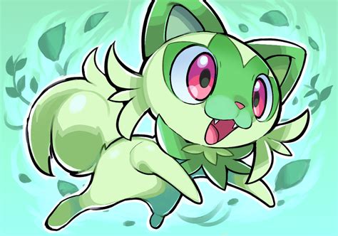 Sprigatito Pokemon Drawn By Hyou Hyouga Danbooru