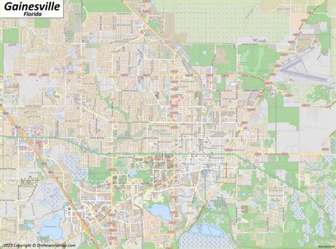 Printable Map Of Gainesville Fl