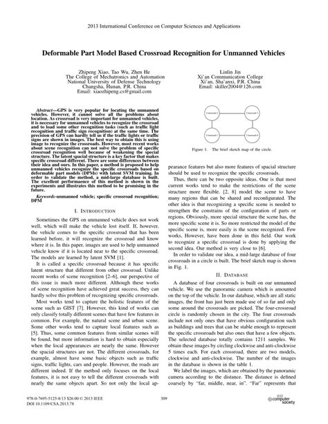 Pdf Deformable Part Model Based Crossroad Recognition For Unmanned Vehicles