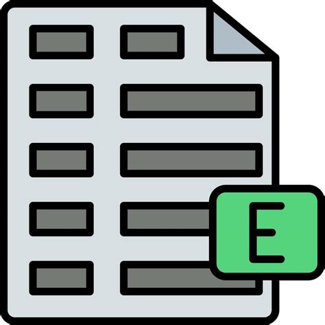 Excel Line Filled Icon 43294420 Vector Art At Vecteezy