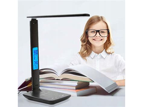 Led Desk Lamp School Usb Clock Qi Charger Categories Lighting Desk Lamps Internetowa