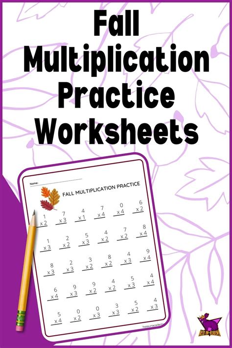 Free Fall Multiplication Worksheets Hess Unacademy