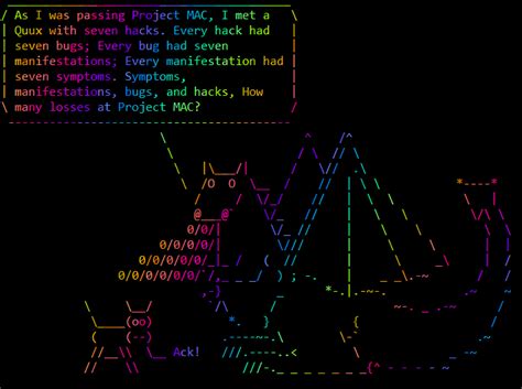lolcat cowsay linux colors unblog tutorials