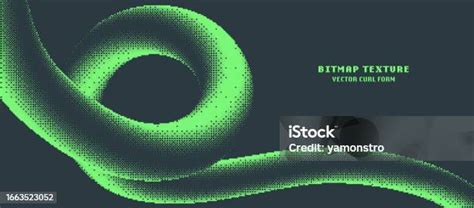 Ilustración De 8 Bit Pixel Art Style Bitmap Texture Curl Form Vector