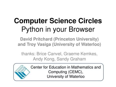 PPT Computer Science Circles Python In Your Browser PowerPoint Presentation ID