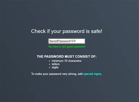 github kingamiroslaw password validator a simple javascript